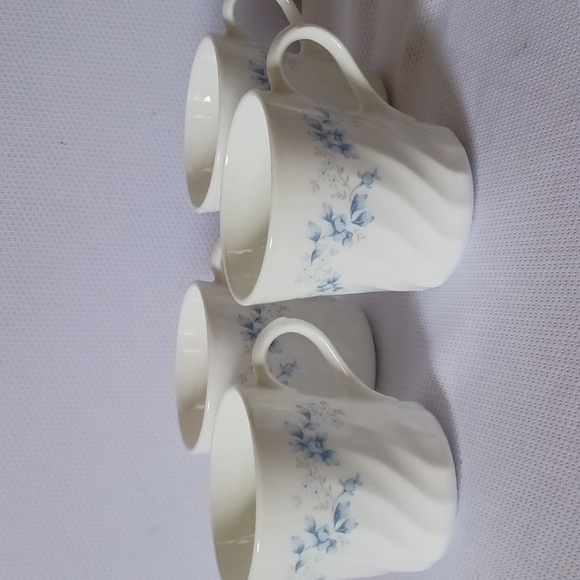 Corelle | Kitchen | Corelle Mugs Blue Fleur Set Of 4 | Poshmark